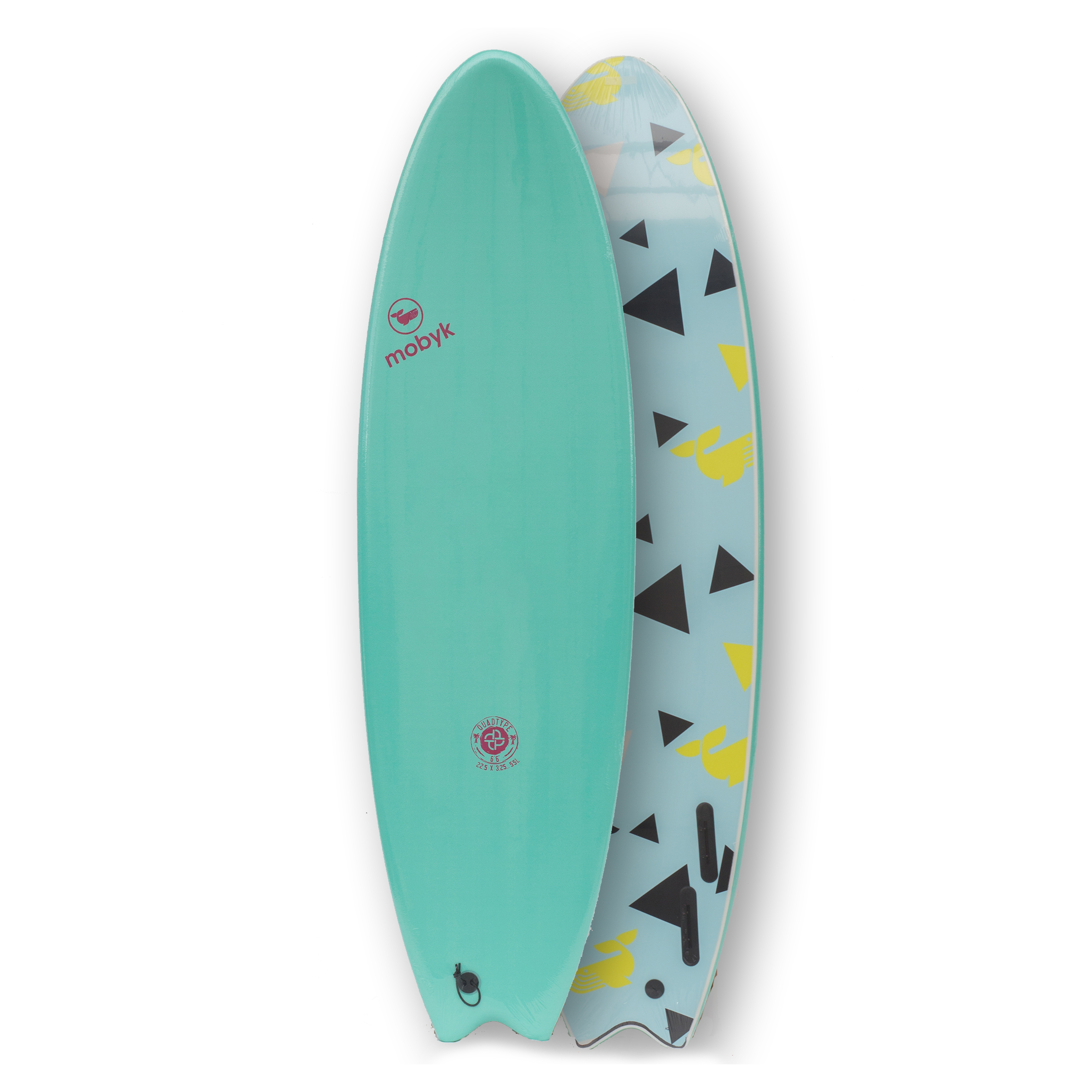 QUADTYPE turquoise - Mobyk surfboards
